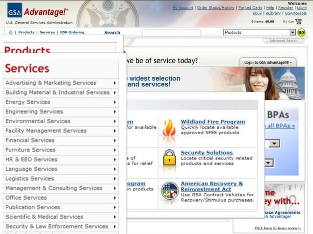Gsa Advantage Part 1 | PPT