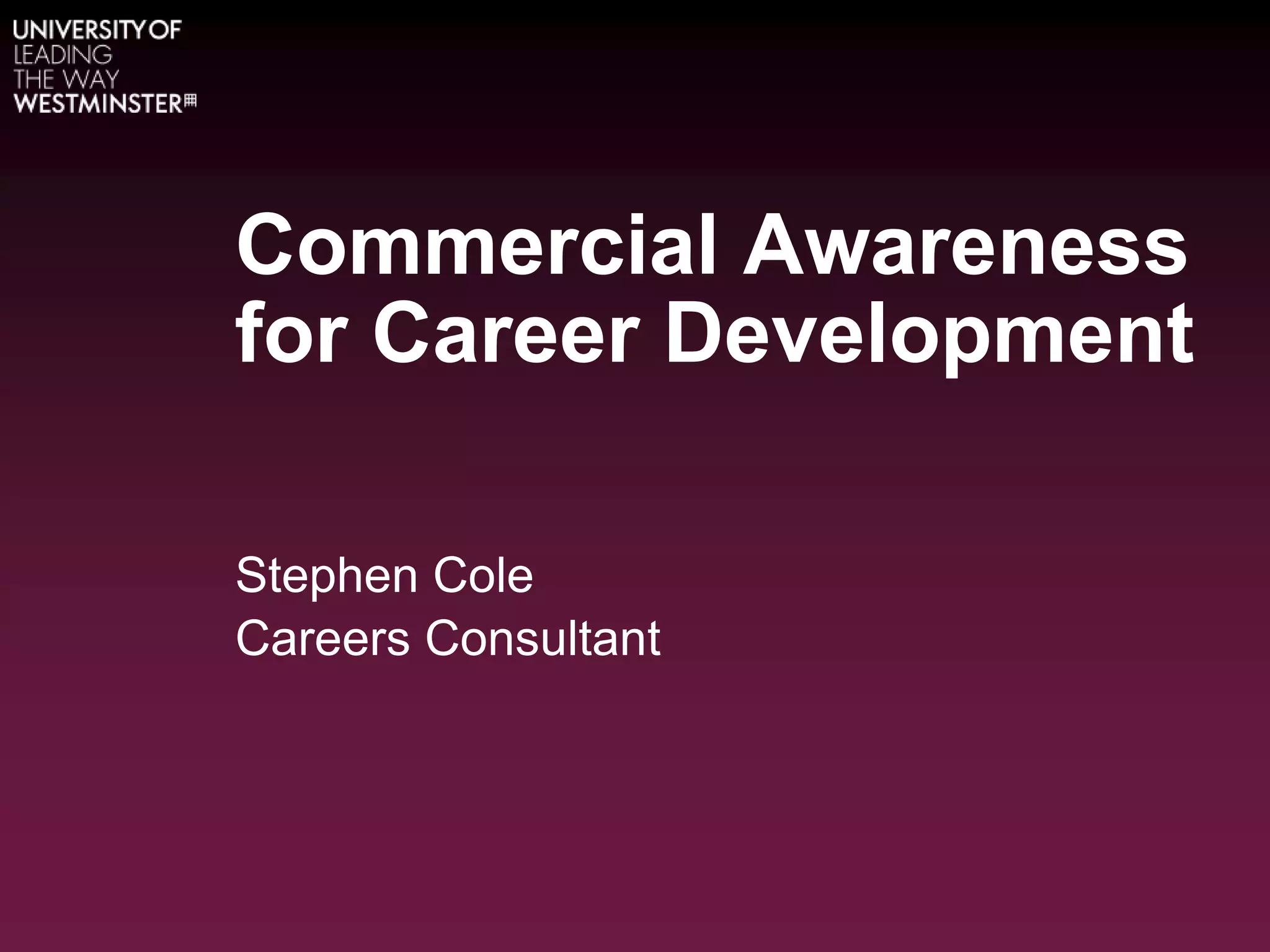 Skills Academy_Commercial Awareness | PPT