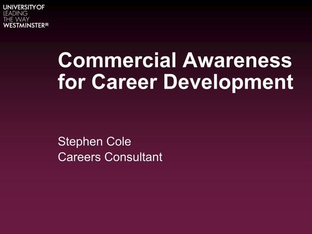 Skills Academy_Commercial Awareness | PPT