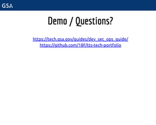 DevSecOps at the GSA | PPT