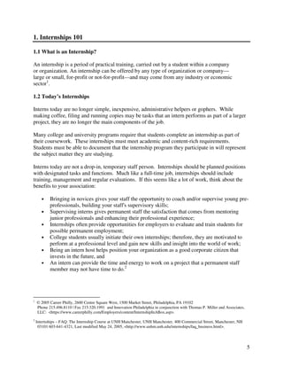 Gsae internship reference guide | PDF