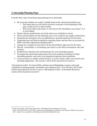 Gsae internship reference guide | PDF