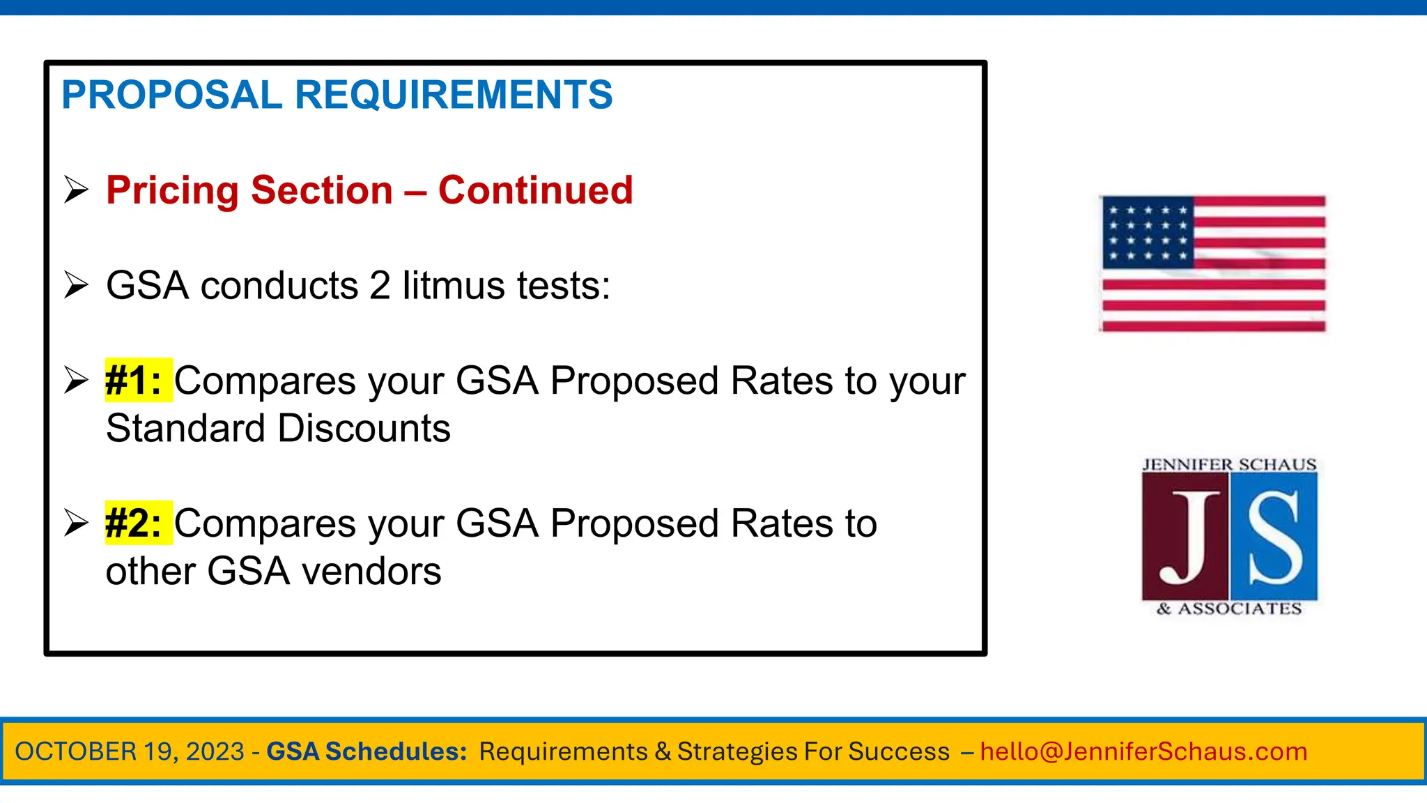 GSA Schedules - Requirements & Strategies For Success | PPTX
