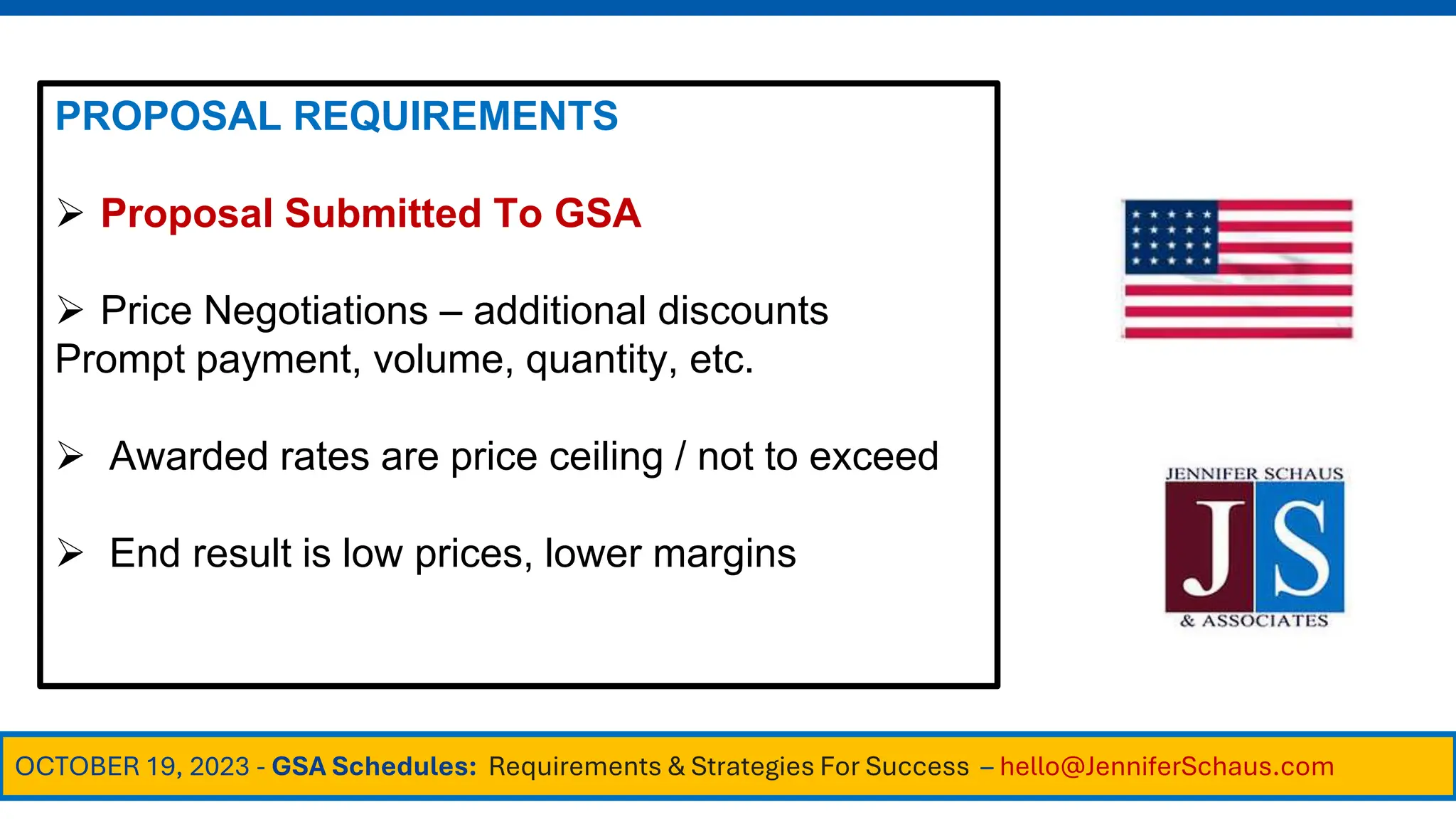 GSA Schedules - Requirements & Strategies For Success | PPTX