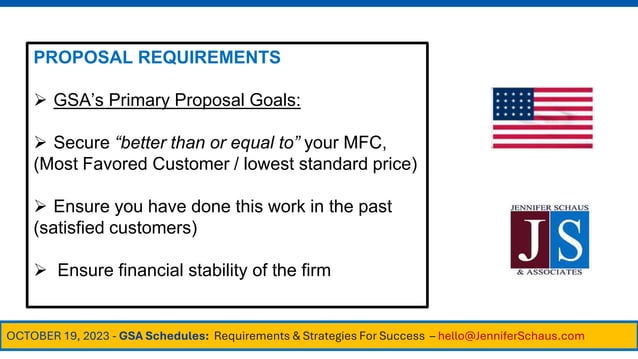 GSA Schedules - Requirements & Strategies For Success | PPTX