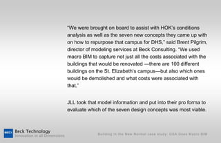 GSA Goes Macro BIM: Using 5D BIM Technology for Feasibility Studies ...