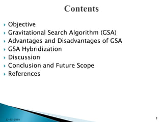 A Holistic Review on Gravitational Search Algorithm and its ...