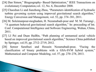 A Holistic Review on Gravitational Search Algorithm and its ...