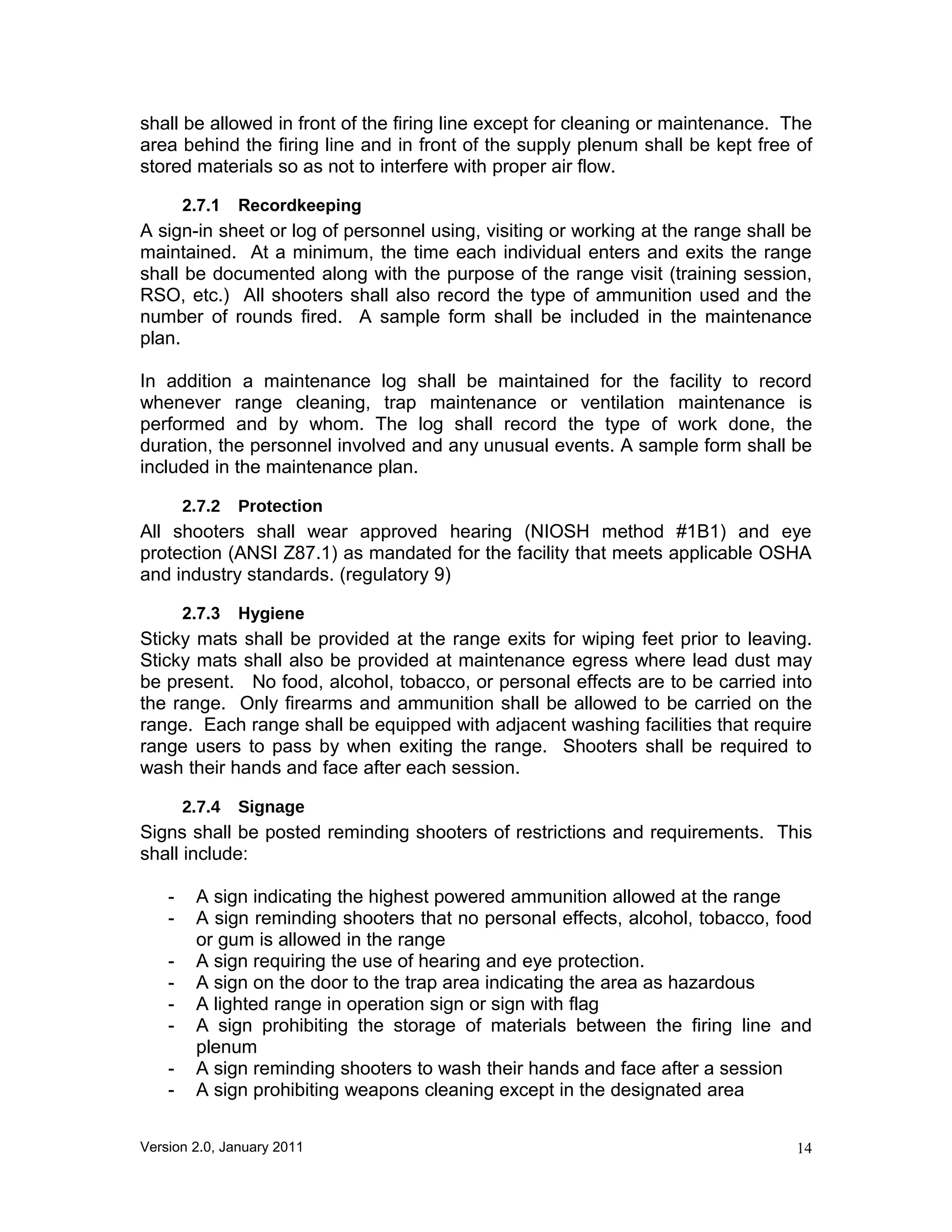 GSA Indoor Firing Range Design Criteria V2 0 Jan 2011 | DOC