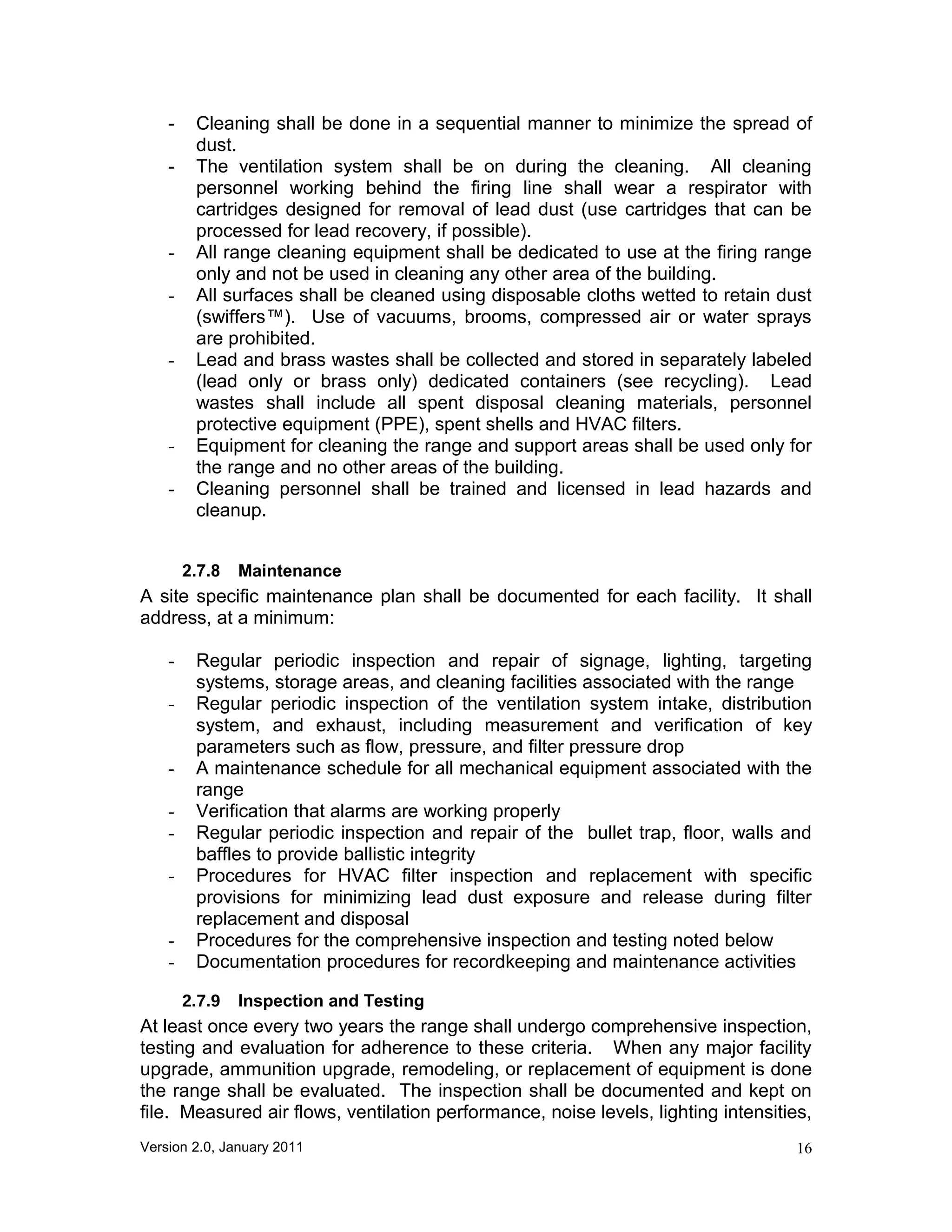 GSA Indoor Firing Range Design Criteria V2 0 Jan 2011 | DOC