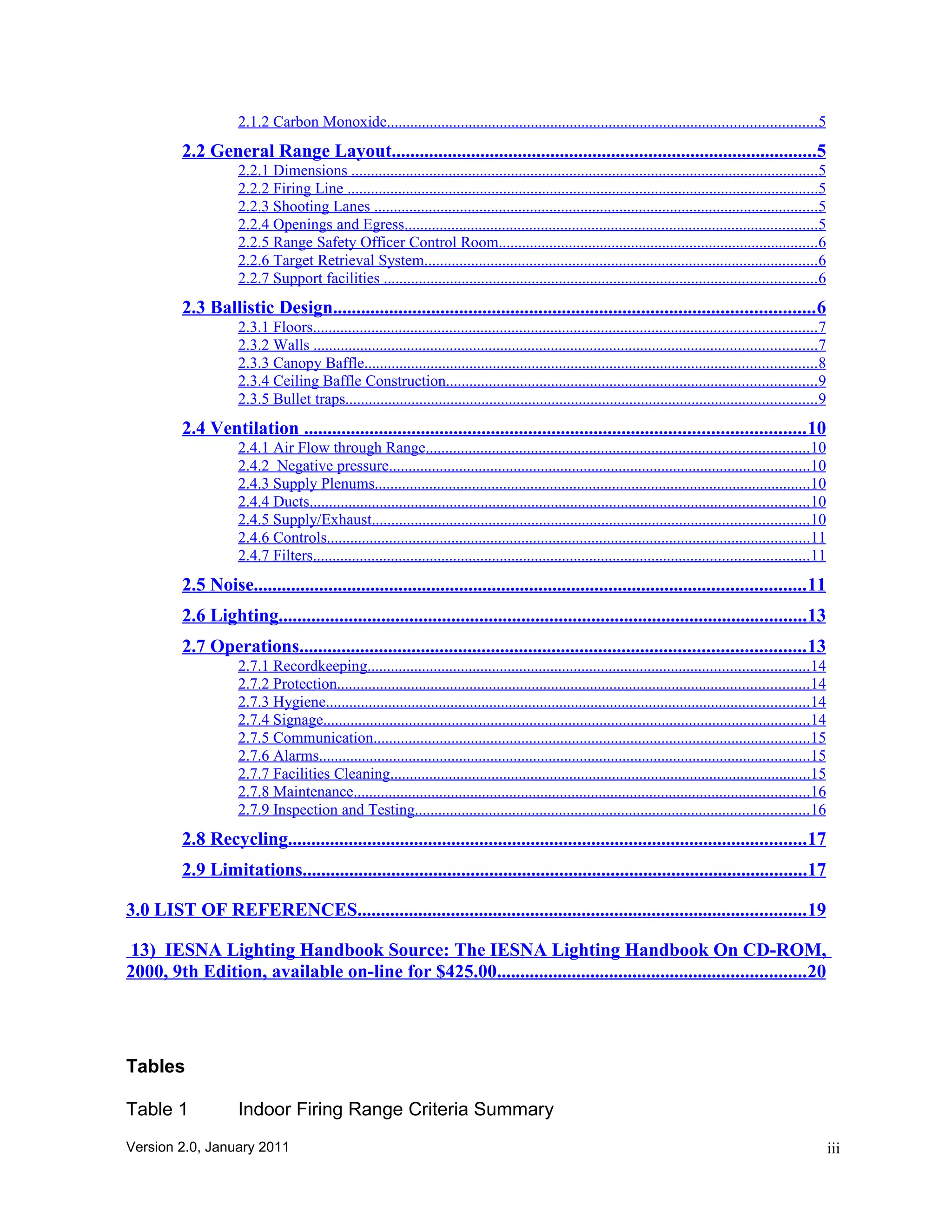 GSA Indoor Firing Range Design Criteria V2 0 Jan 2011 | DOC