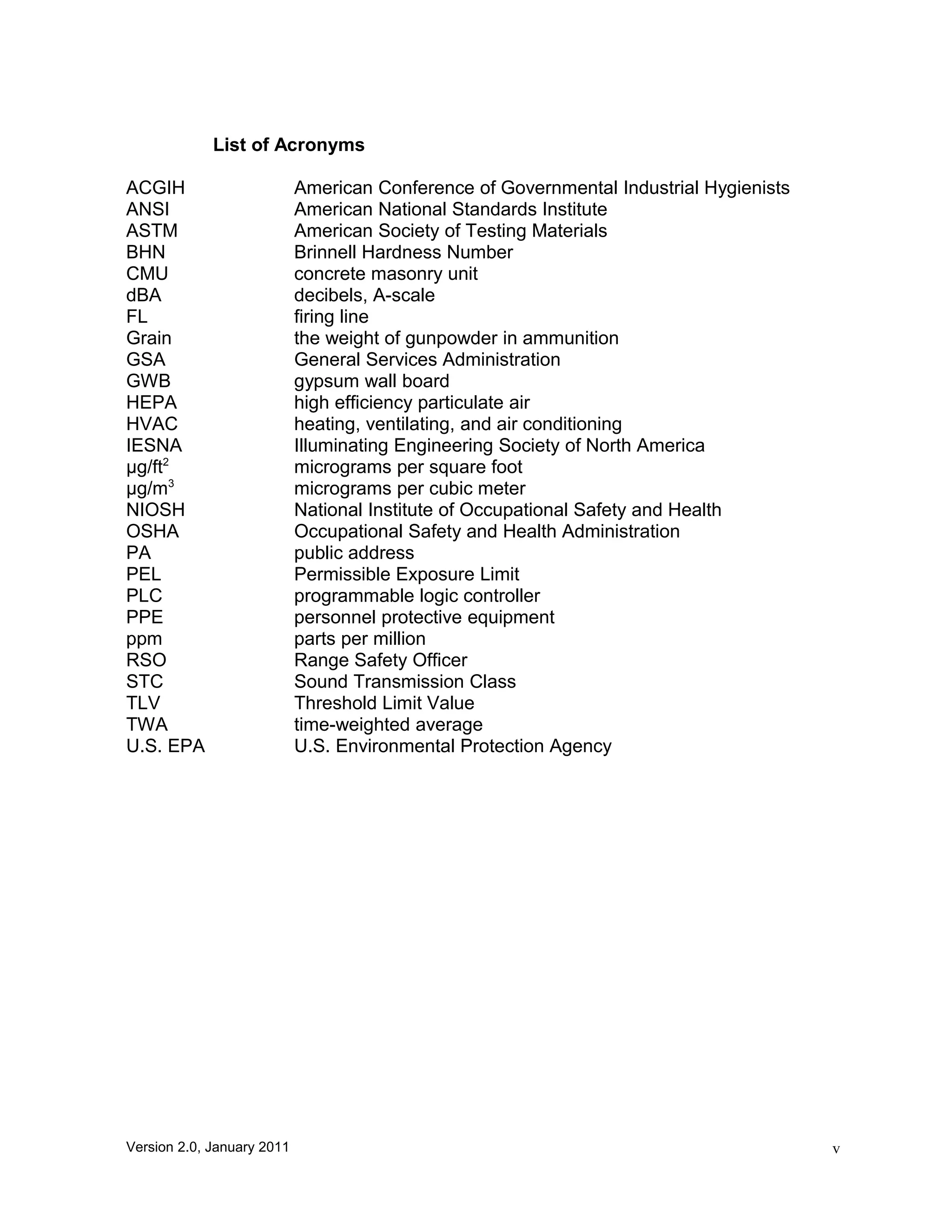 GSA Indoor Firing Range Design Criteria V2 0 Jan 2011 | DOC