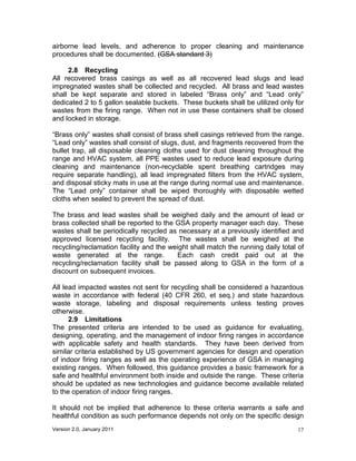 GSA Indoor Firing Range Design Criteria V2 0 Jan 2011 | DOC