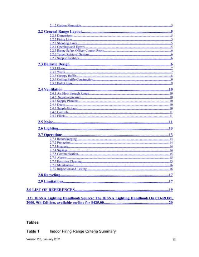 GSA Indoor Firing Range Design Criteria V2 0 Jan 2011 | DOC | Arms ...