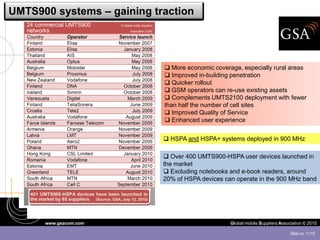 GSA Mobile Networks Update | PDF | Smartphones | Consumer Electronics