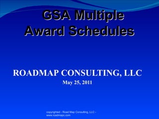 GSA Multiple Award Schedules | PPT | Free Download