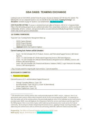 Official GSA OASIS business case | PDF