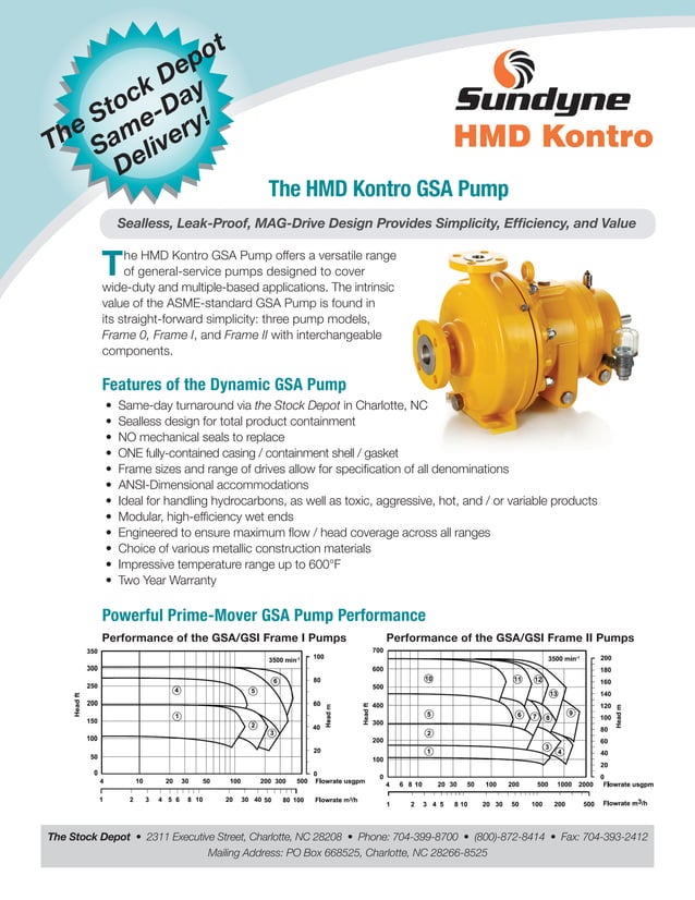 GSA Pump Flyer | PDF