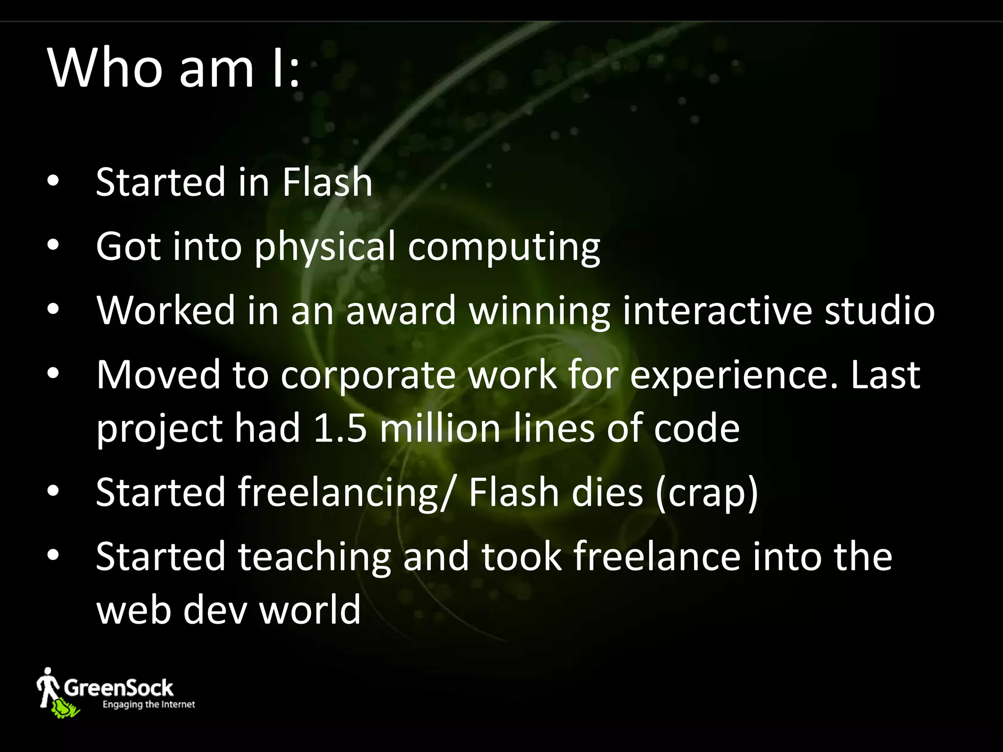 GSAP Workshop | PPTX | Web Development | Internet