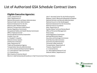 Gsa schedules gov alliance presentation | PPT