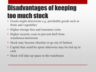 Importance of inventory management | PPTX