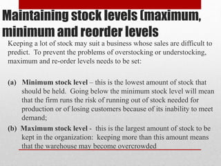 Importance of inventory management | PPTX