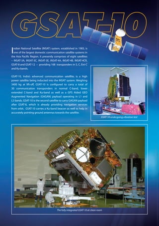 Gsat 10-brochure | PDF