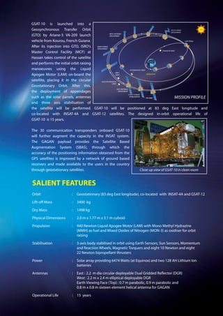 Gsat 10-brochure | PDF