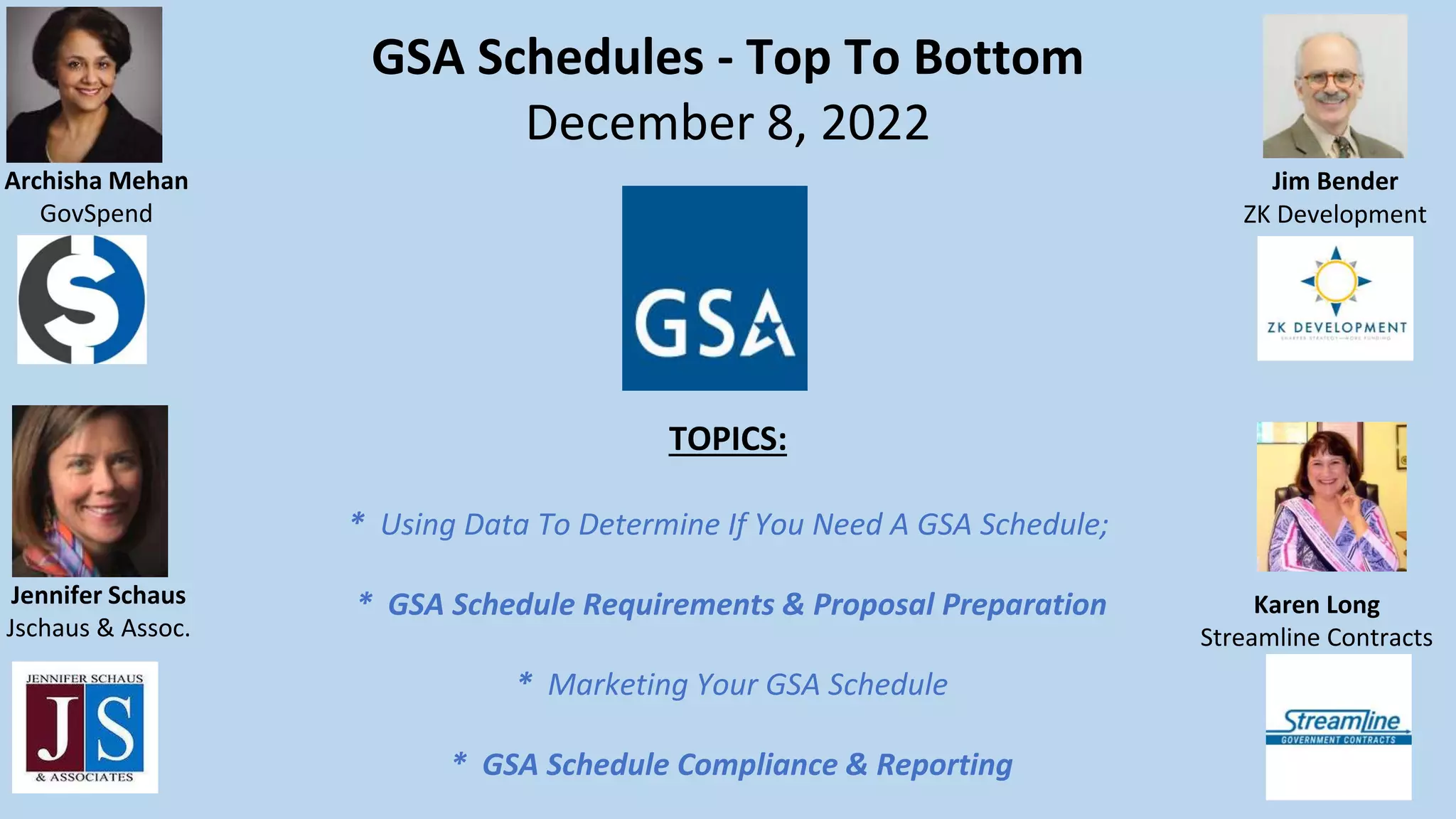 GSA Schedules - Top To Bottom - 12/08/2022 | PPTX | Business Administration | Business