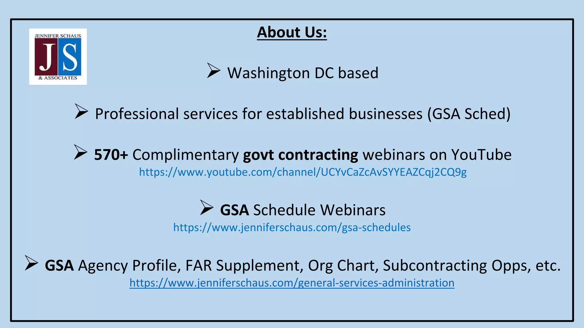 GSA Schedules - Top To Bottom - 12/08/2022 | PPTX | Business ...