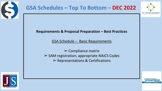 GSA Schedules - Top To Bottom - 12/08/2022 | PPT
