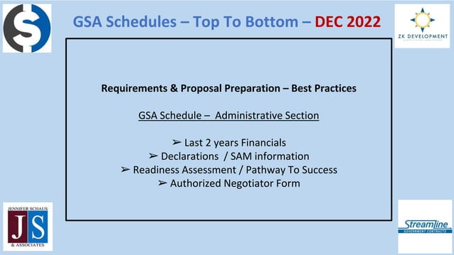 GSA Schedules - Top To Bottom - 12/08/2022 | PPT