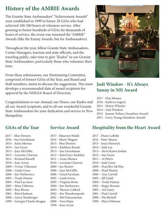 Granite State Ambassador 2017 Yearbook | PDF