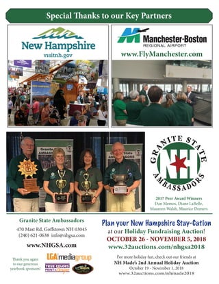 Granite State Ambassadors Yearbook 2017-18 | PDF