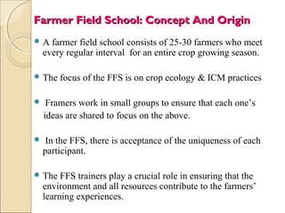 Farmers Field School (by Gangadhar) | PPT