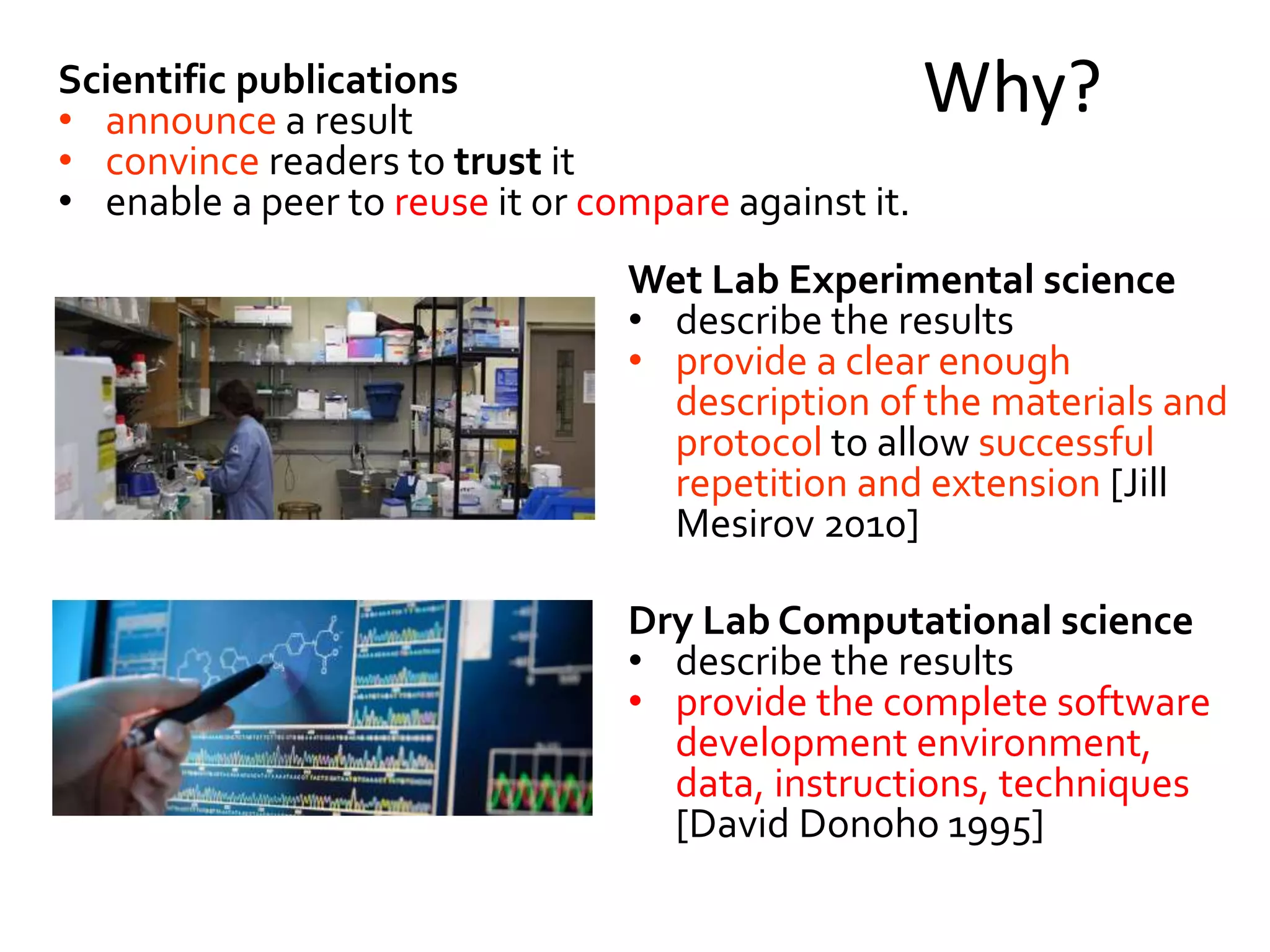 Reproducible Research: how could Research Objects help | PPT
