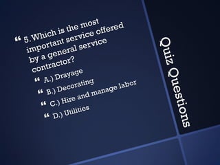 General Service Contractors Presentation | PPT