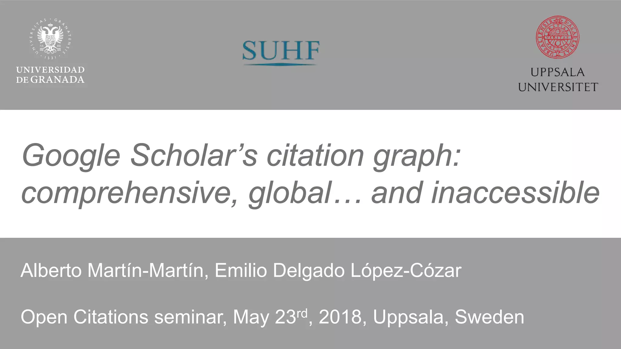 Google Scholar's citation graph: comprehensive, global... and ...