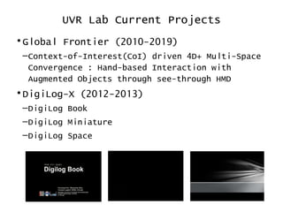 KAIST UVR Lab 2013 | PPT