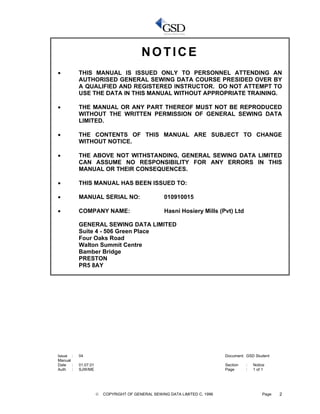 GSD Manual For Students | PDF