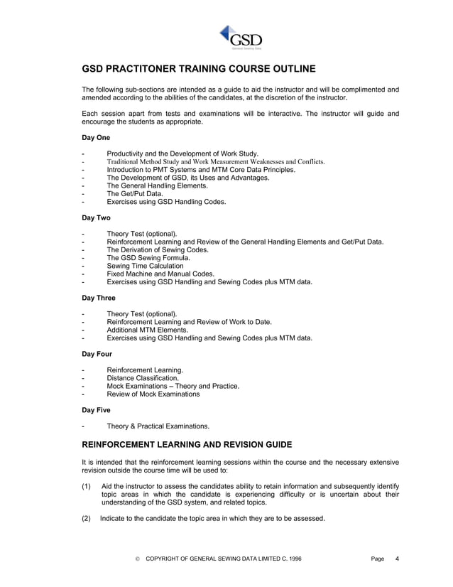 GSD Manual For Students | PDF