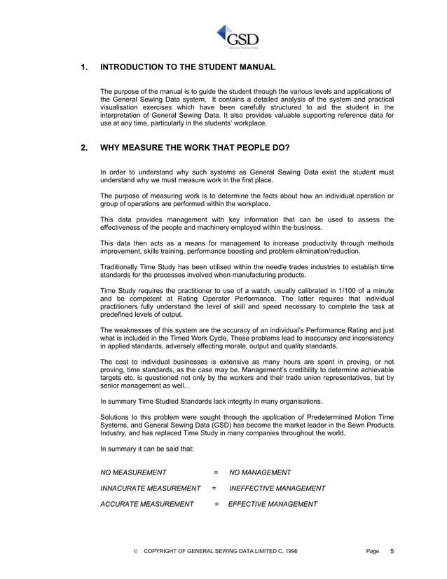 GSD Manual For Students | PDF