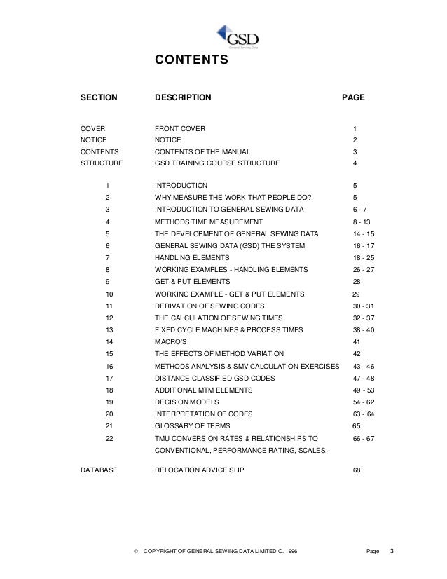 GSD Manual For Students