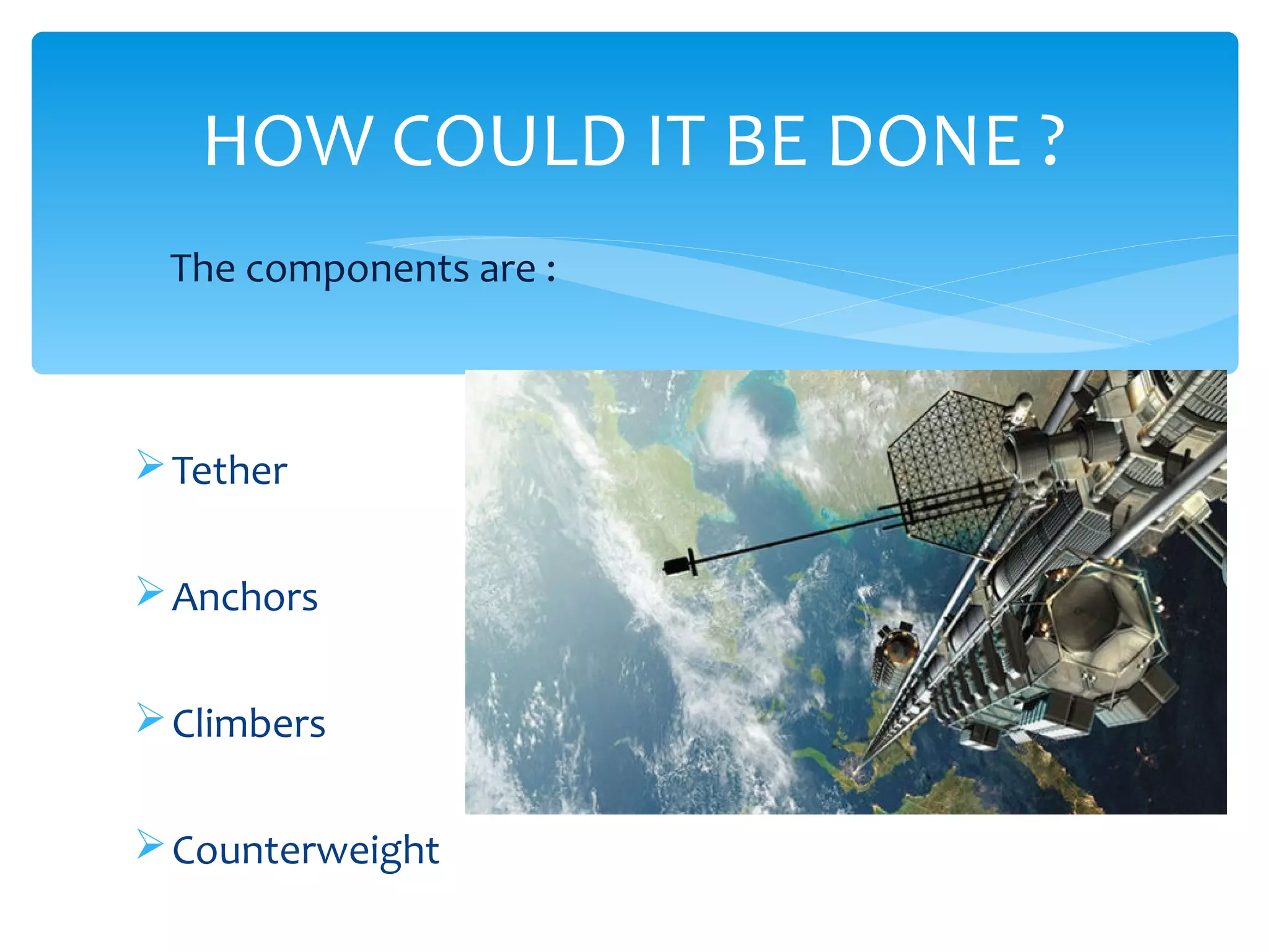 BASIC STUDY ABOUT SPACE ELEVATOR | PPT