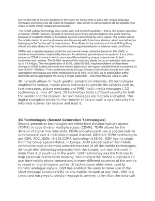 G second generation network | DOCX