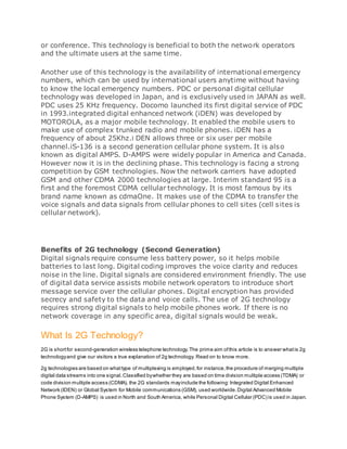 G second generation network | DOCX