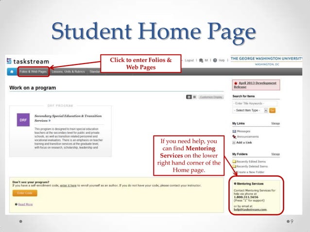 Gsehd student single sign on instructional guide | PPT