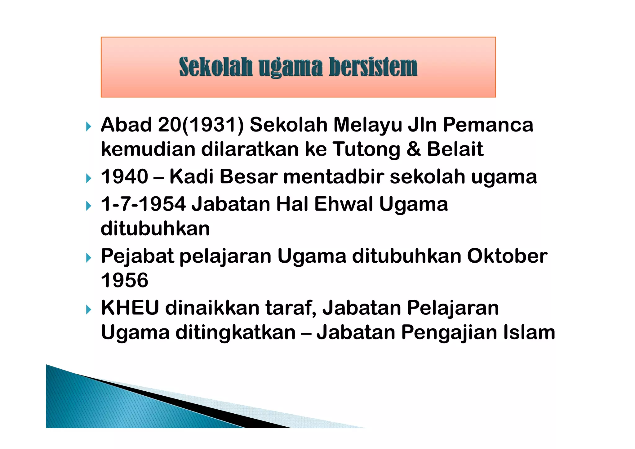 Sejarah Persekolahan Ugama di Brunei | PDF