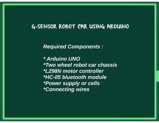 Gsensor car | PDF