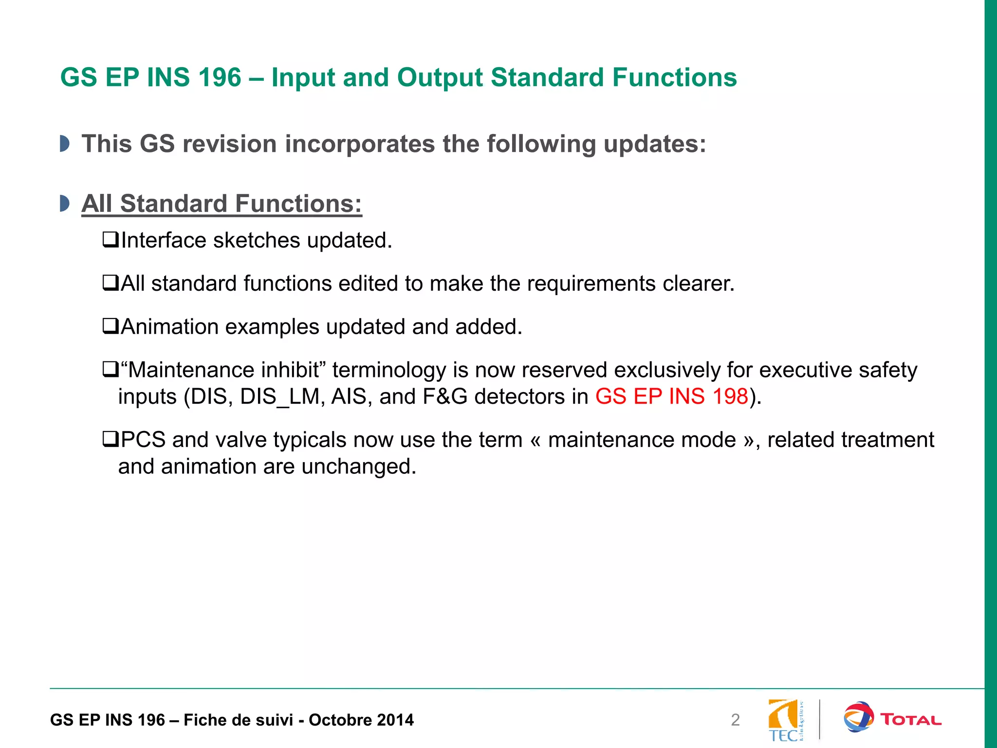 GS EP INS 196 Modification follow-up.pptx